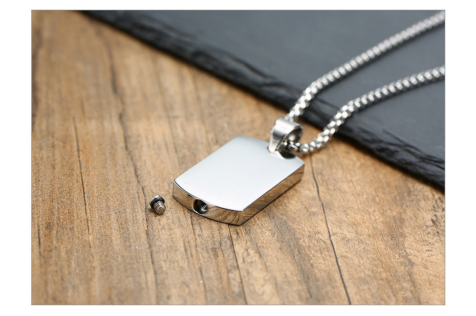 Dog Tag Cremation Urn Pendant – Boujee Ice