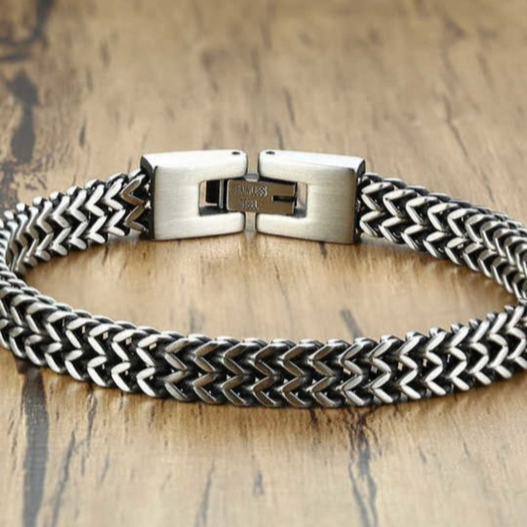 Double Curb Cubic Foxtail Chain Bracelets – Boujee Ice