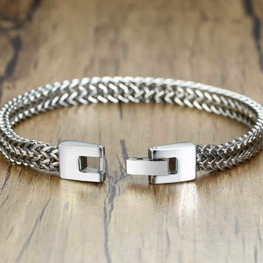 Double Curb Cubic Foxtail Chain Bracelets – Boujee Ice