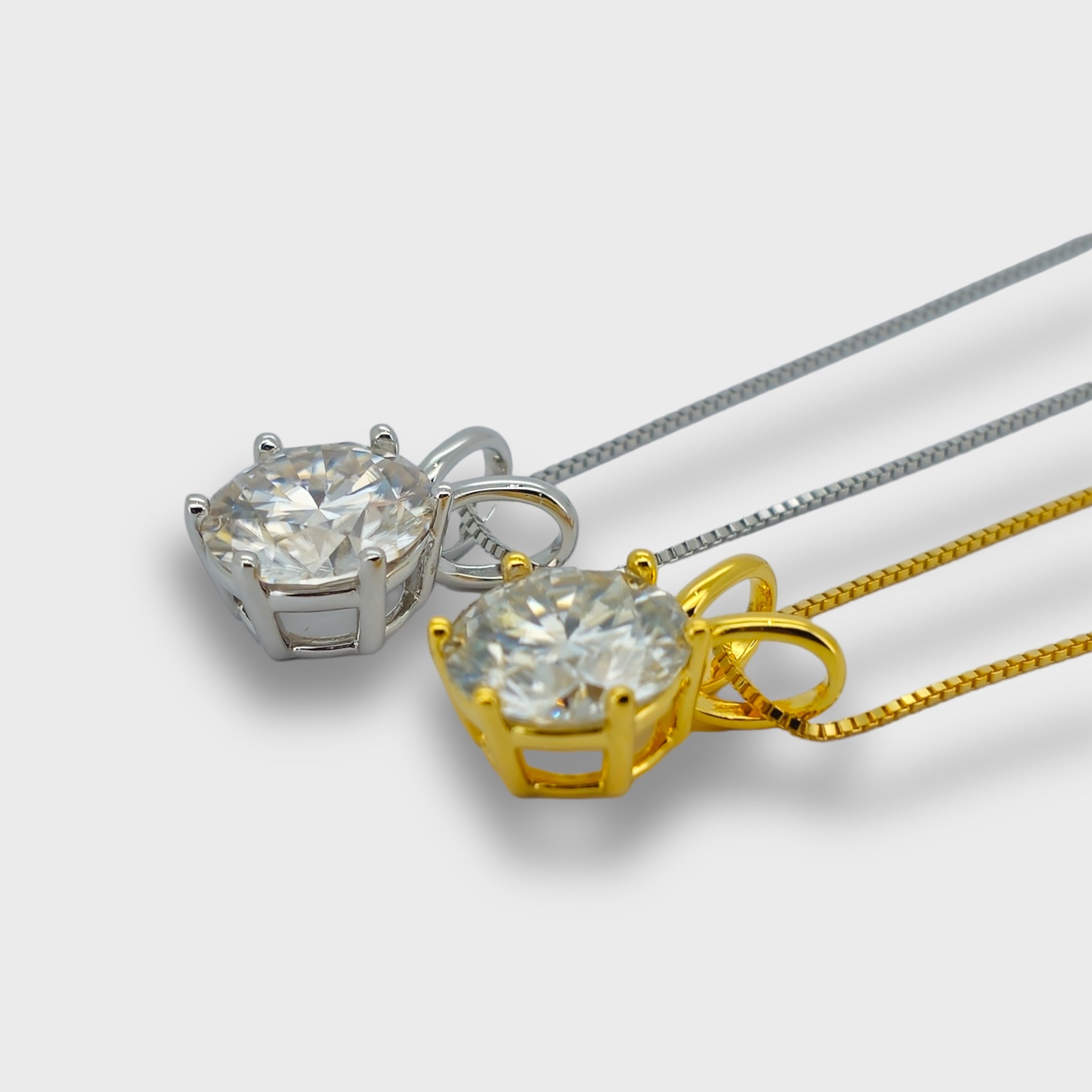 Solitaire Diamond Necklace – Boujee Ice